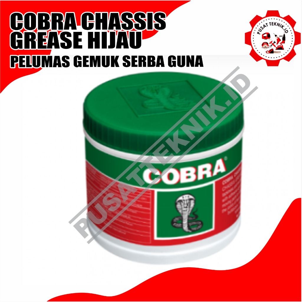 Jual PASLIN COBRA HIJAU STEMPET CHASSIS GREASE HIJAU NO.3 500 GRAM ...