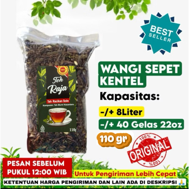 Jual Teh Raja Kemasan 110gr Teh Racik Aroma Wangi Sepet Kental | Shopee Indonesia