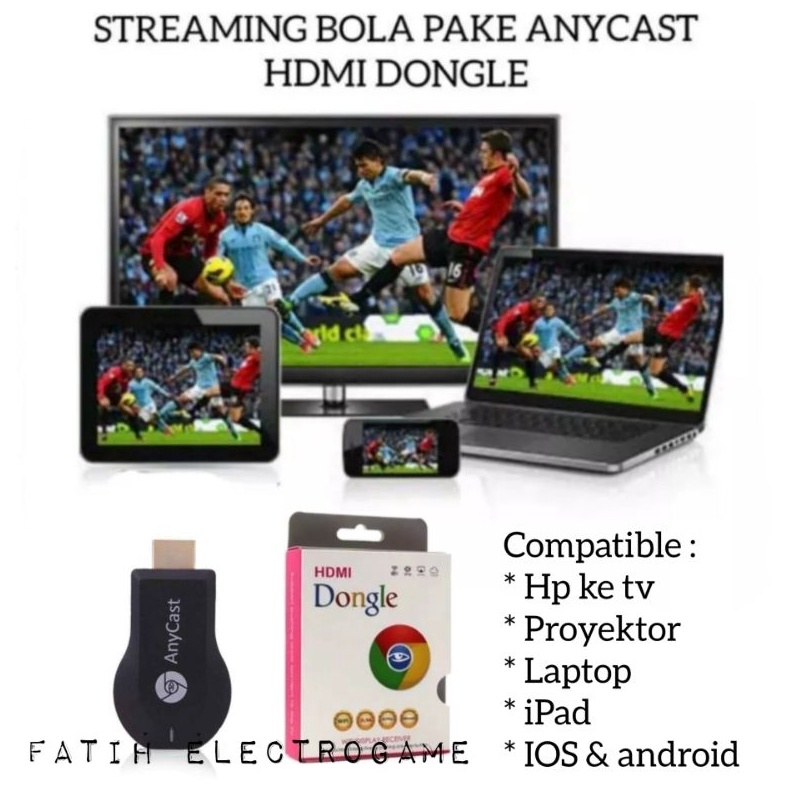 Jual SCREEN MIRRNG HP KE TV LEDLCD ANYCAST DONGLE ALAT UNTUK ...