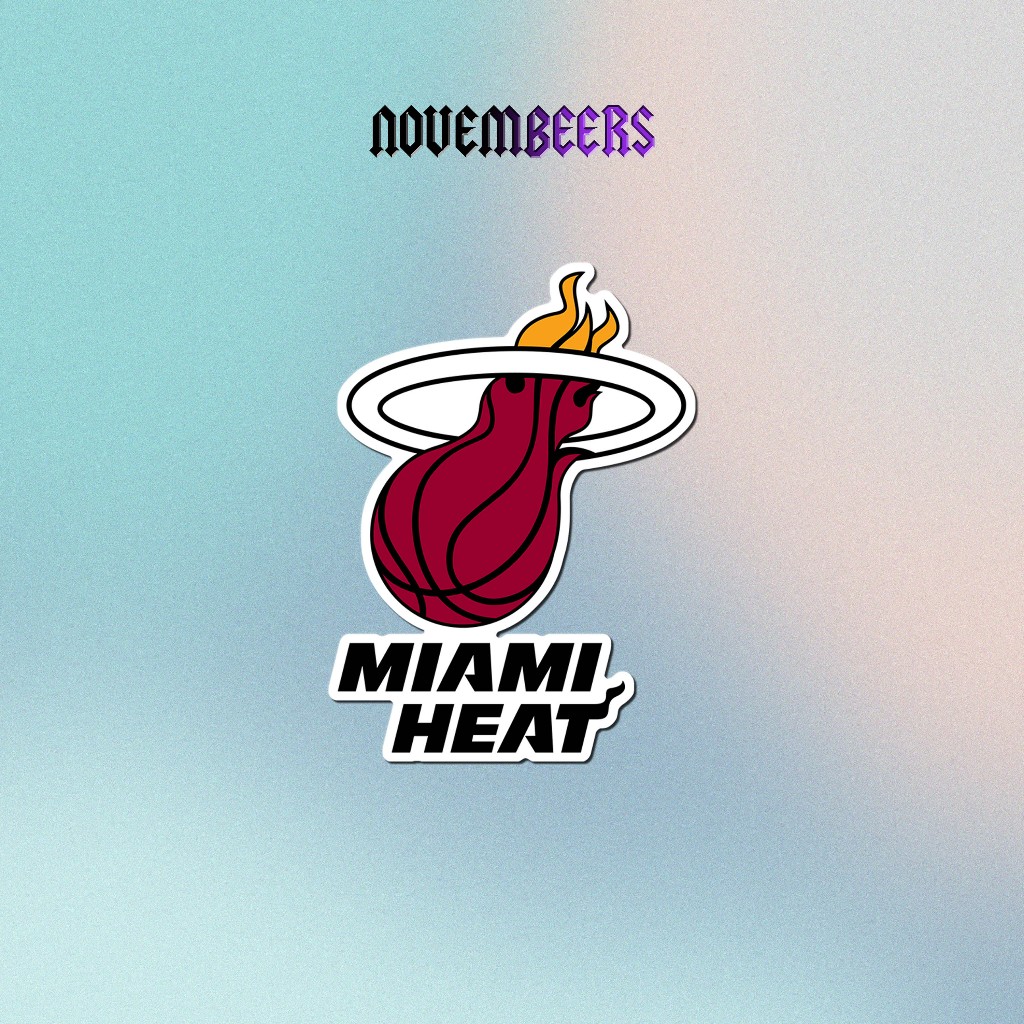 Jual Stiker Vinyl Miami Heat Sticker Vinyl Glossy NBA Team | Shopee ...