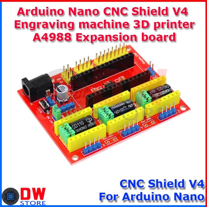 Jual Arduino Nano CNC Shield V4 engraving machine 3D printer A49 ...