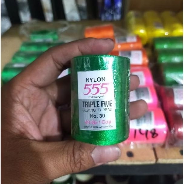 Jual benang nilon lilitan joran jait 555 no 30 benang warping joran ...