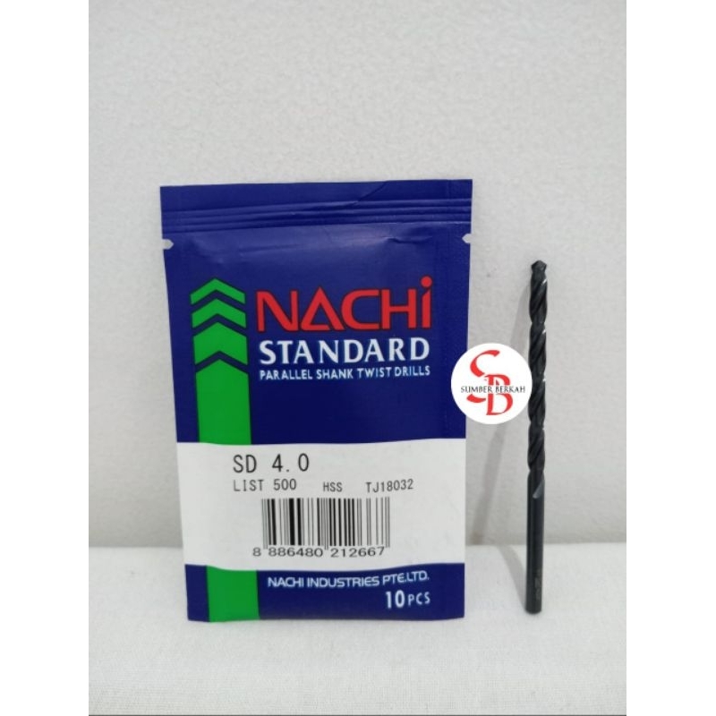 Jual Nachi 4 MM mata bor besi HSS - Nachi matabor besi HSS 4 MM | Shopee Indonesia