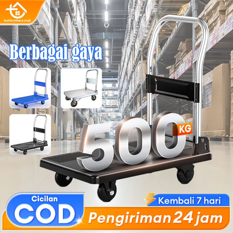 Jual Reaim Troli Barang Lipat Hand Truck Model Besi/rolley lipat barang ...