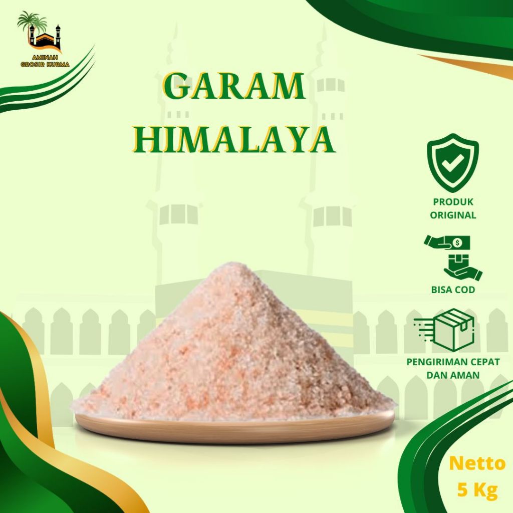 Jual GARAM HIMALAYA ORIGINAL 5KG / ORGANIK GAREM HIMALAYAN SALT ...