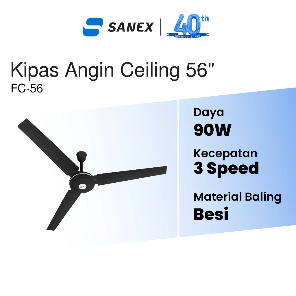 Jual SANEX Kipas Angin Atap Ceiling 56 Inch FC56 GARANSI RESMI | Shopee ...
