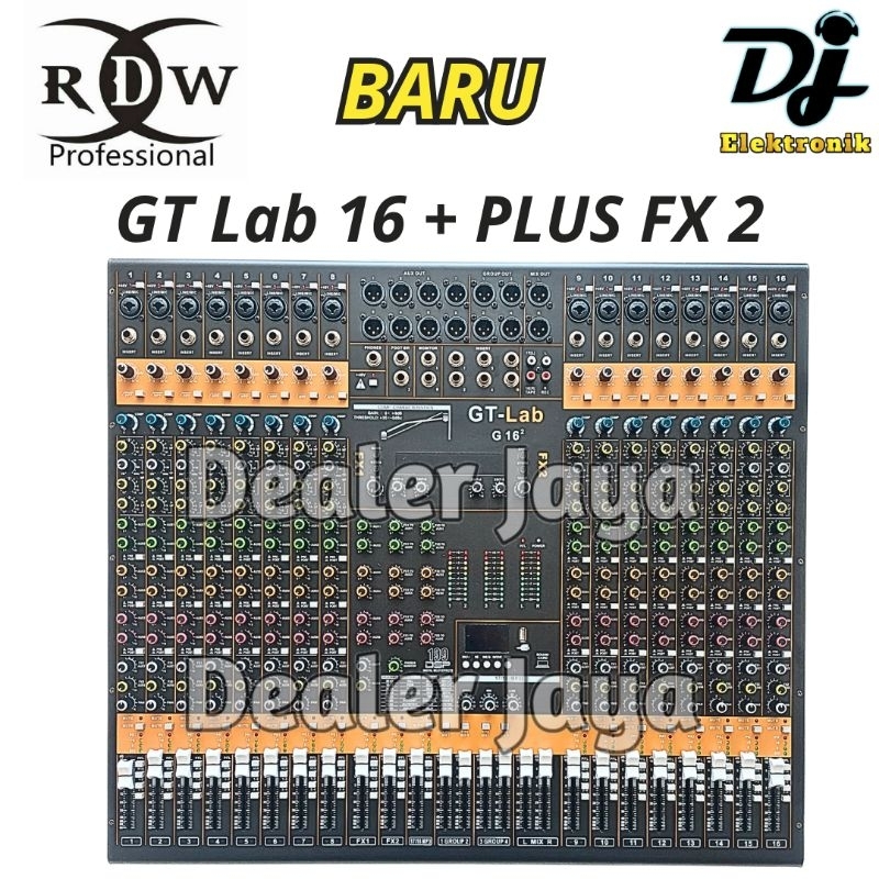 Jual Mixer Analog RDW GT Lab 16 / G16 / G 16 + KOMPRES PLUS FX 2 - 16 ...
