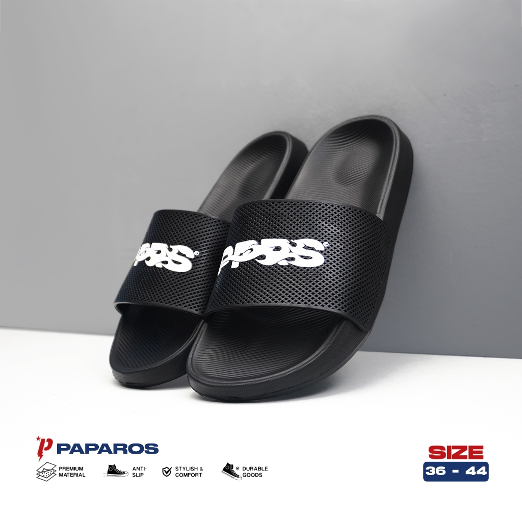 Jual Sendal Selop Polos Paparos Pria Kancing Tanpa Lem Series Slippers ...