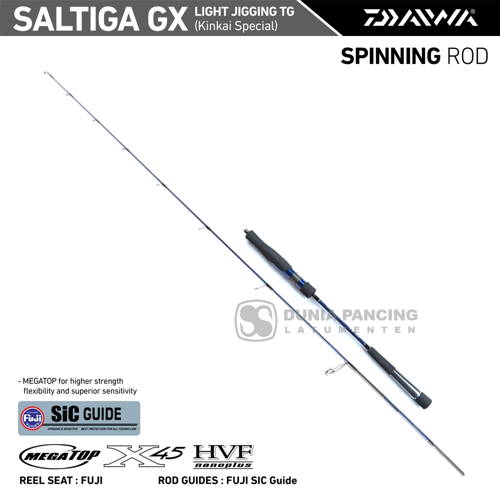 Jual Joran Light Jigging DAIWA SALTIGA GX LJ 61XHS TG | Kinkai Spesial ...