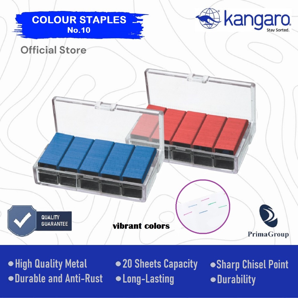 Jual Isi Staples No.10 Warna / Necis No.10 Warna / Isi Staples Kecil No ...