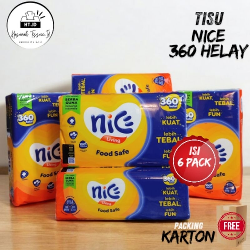 Jual (isi 6 pack) Paket Hemat!! Tissu Nice 360 helay tissu murah tisu ...