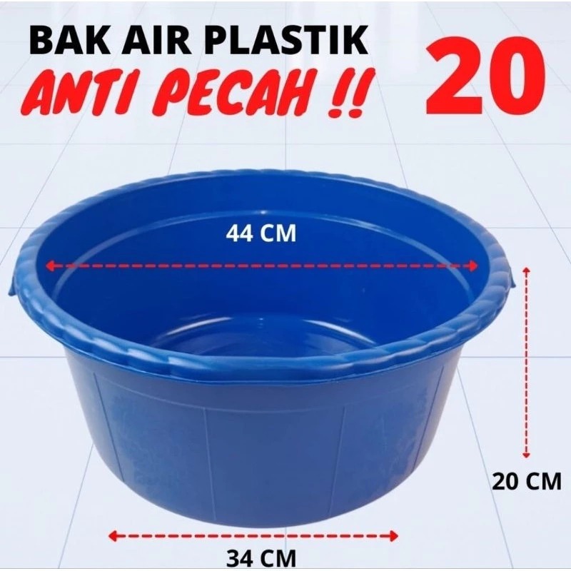Jual [ DIAMOND ] BAK AIR 20 ANTI PECAH / BAK PLASTIK WARNA 20/ BAK CUCI ...