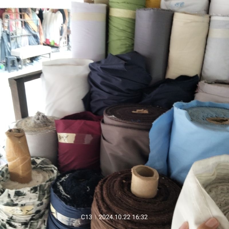 Jual Harga/0,5 m | Kain Poplin Polos Premium / Kain Poplin Polos ...