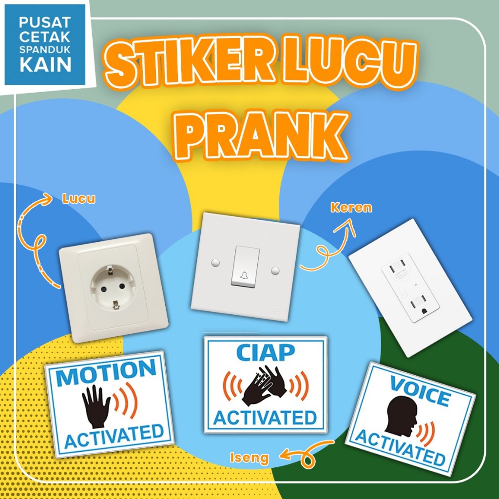 Jual STIKER PRANK LUCU COLOKAN LISTRIK MOTION SENSOR | Shopee Indonesia