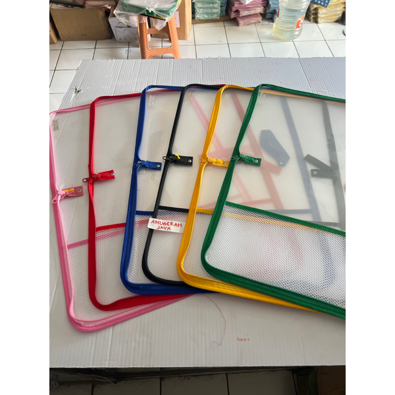 Jual MAP ZIPPER RESLETING WARNA , MAP SIPPER / LEMBAR | Shopee Indonesia