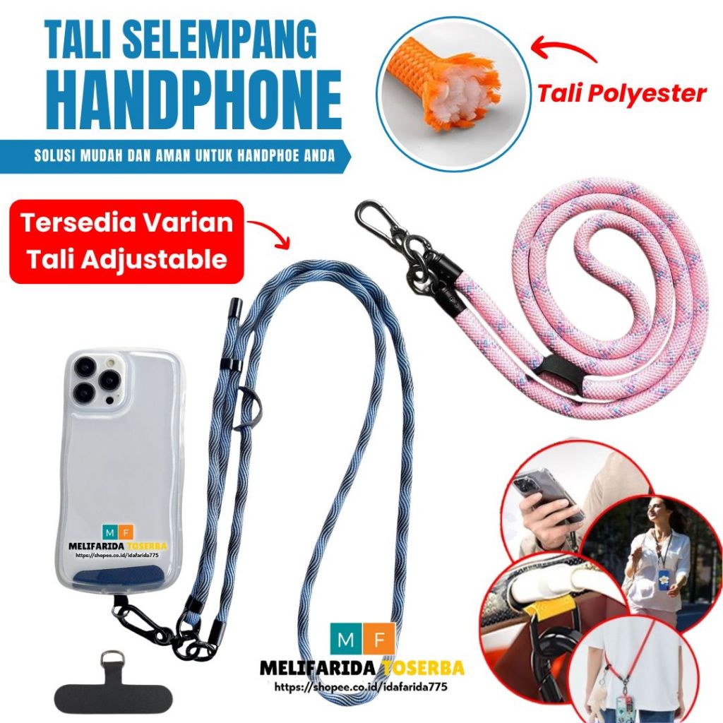 Jual Strap Tali Lanyard Gantung Hp Kamera Id Card Universal Panjang ...