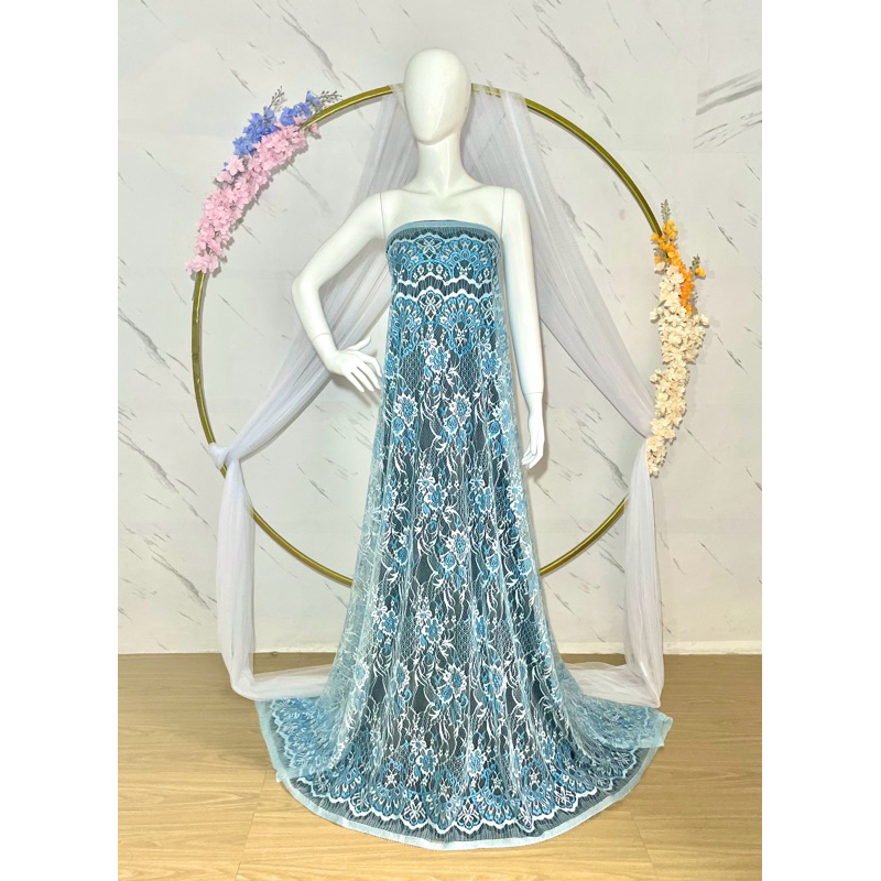 Jual (GRADE A) - Kain Panel Lace Metalic Inlay Doff - 00115 - Mewah dan ...