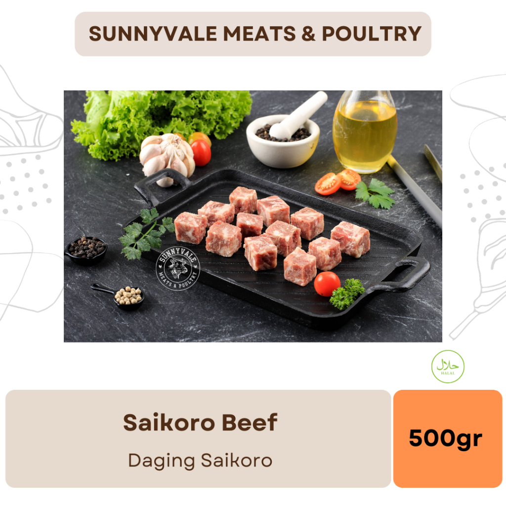 Jual Saikoro Beef cube | Daging Saikoro | Halal - 500gr dan 1 kg ...