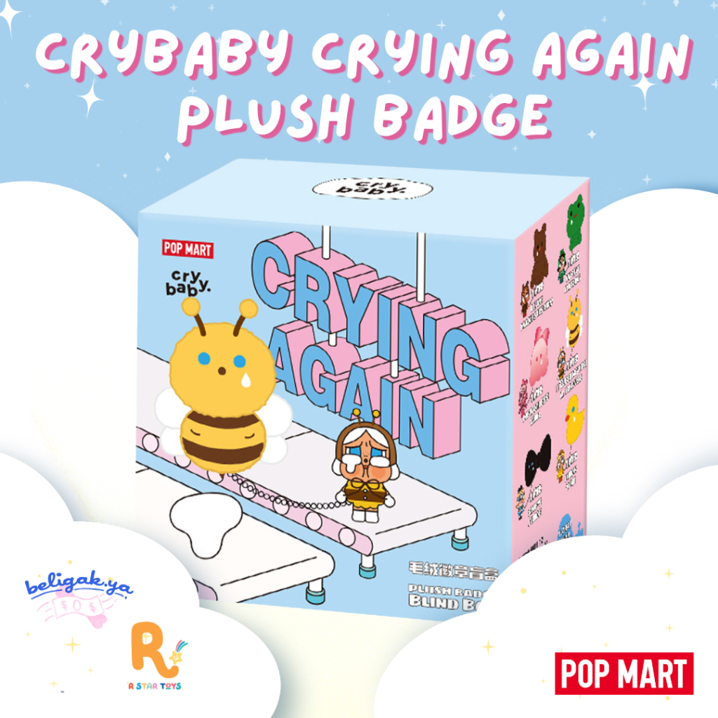 Jual [READY] CRYBABY Crying Again Series-Plush Badge Blind Box New ...