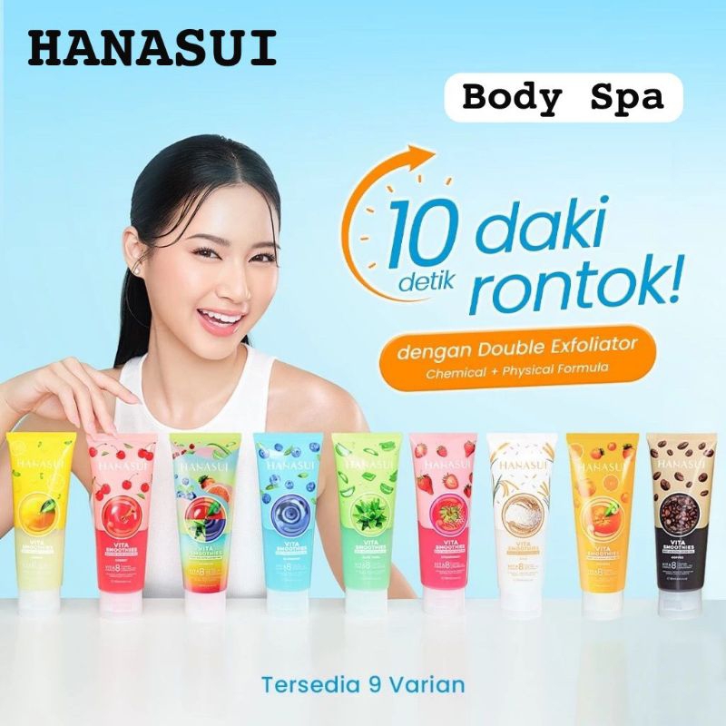 Jual HANASUI Body Spa Series 180ml | Body Spa Exfoliating Gel ...