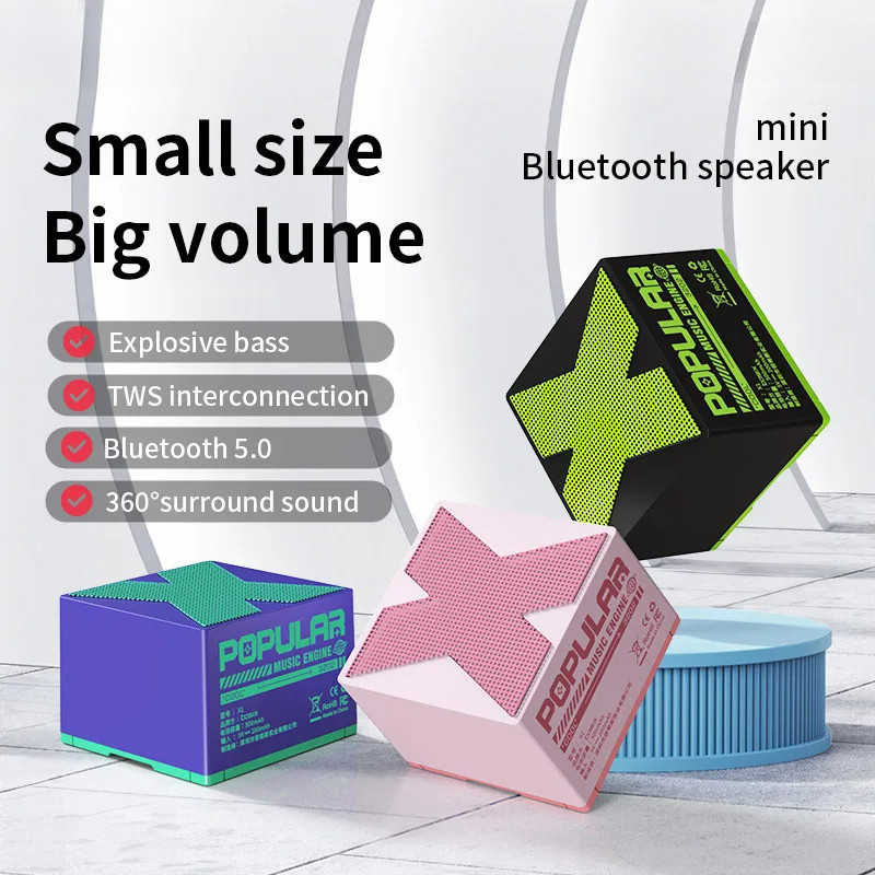 Jual X1 Speaker Portable Bluetooth 5.0 Stereo Surround Mini Desktop Speaker Outdoor Subwoofer ...