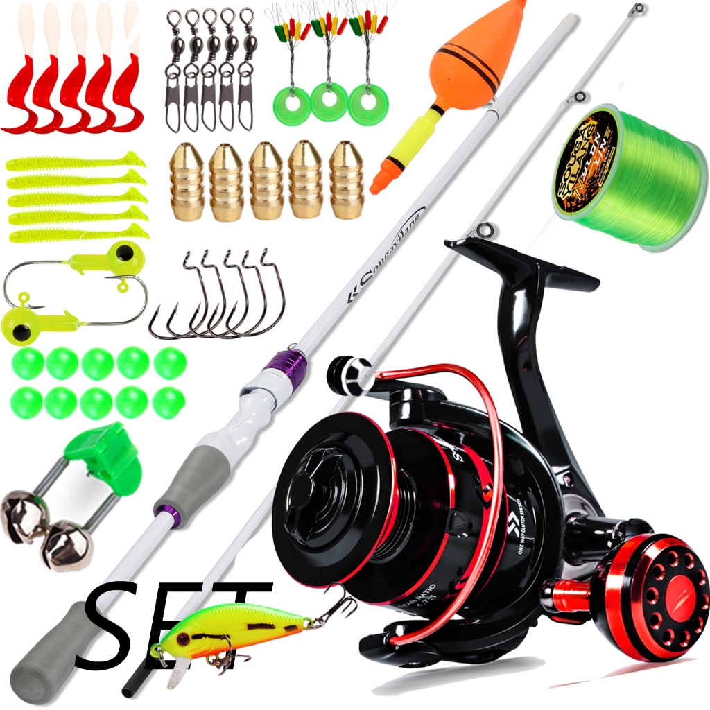 Jual Sougayilang Joran Pancing Set 1.8M Spinning Rod With 1000-5000 Series 5.2:1 Gear Ratio ...