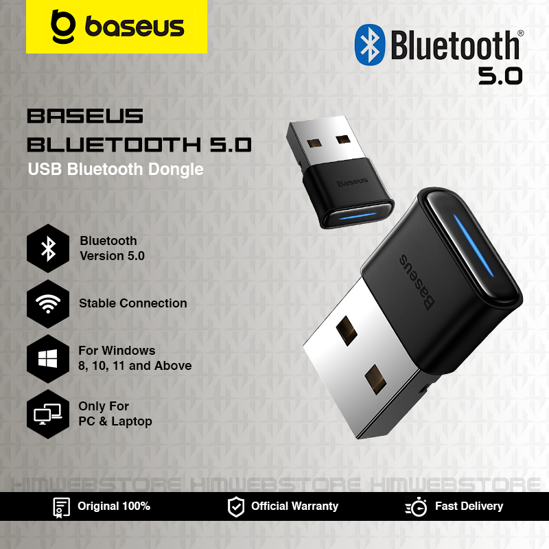 Jual HIMTECH - BASEUS Bluetooth USB Dongle Adapter V5.0 Adaptor ...