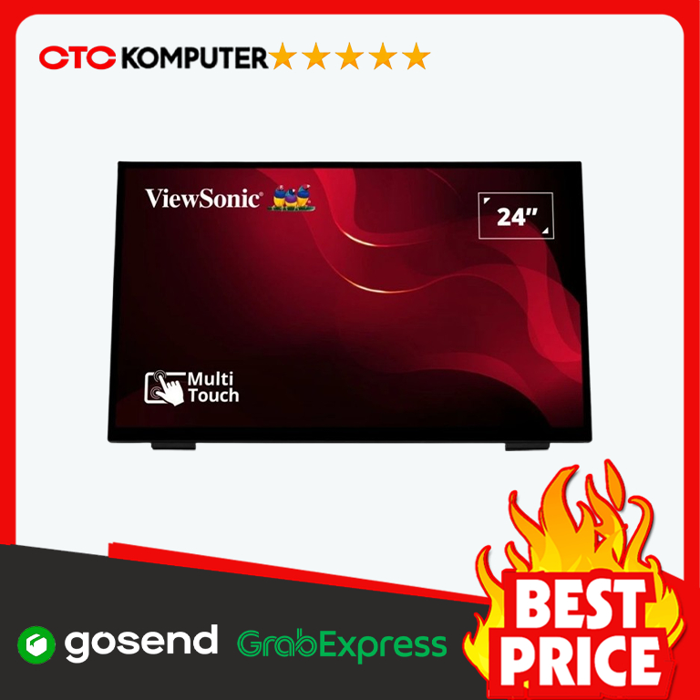 Jual Monitor ViewSonic LED TD2465 Frameless Touch - Full HD 24" Inch | Shopee Indonesia