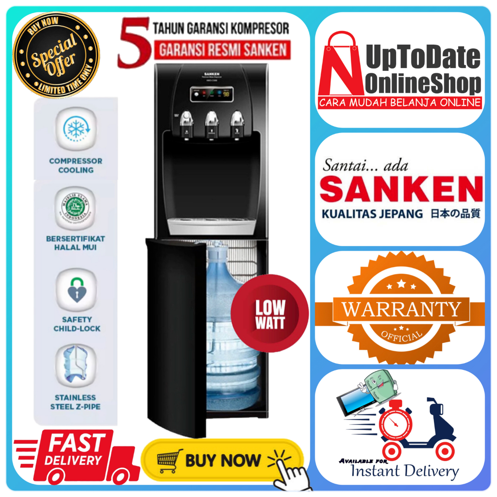 Jual DISPENSER SANKEN HWD-C500E C500E HWDC500E GALON BAWAH SMART ...