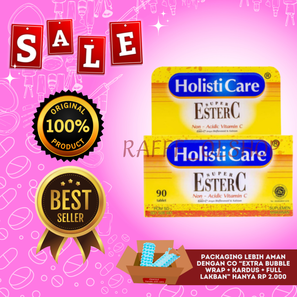 Jual HOLISTICARE SUPER ESTER C ISI 90 TABLET | Shopee Indonesia
