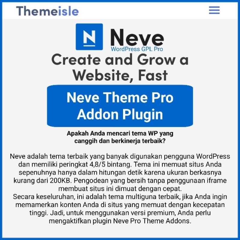 Jual Neve Theme Pro Addon Plugin | Premium WordPress Plugin Theme ...