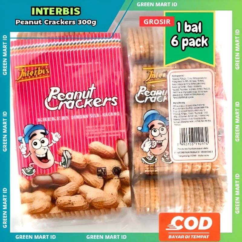Jual INTERBIS - Biskuit Kacang Legend Interbis 300g - Rasa Otentik ...
