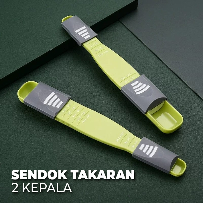 Jual Sendok Takar Bumbu 2 Sisi Kepala/Sendok Takaran Gula Garam/Alat ...