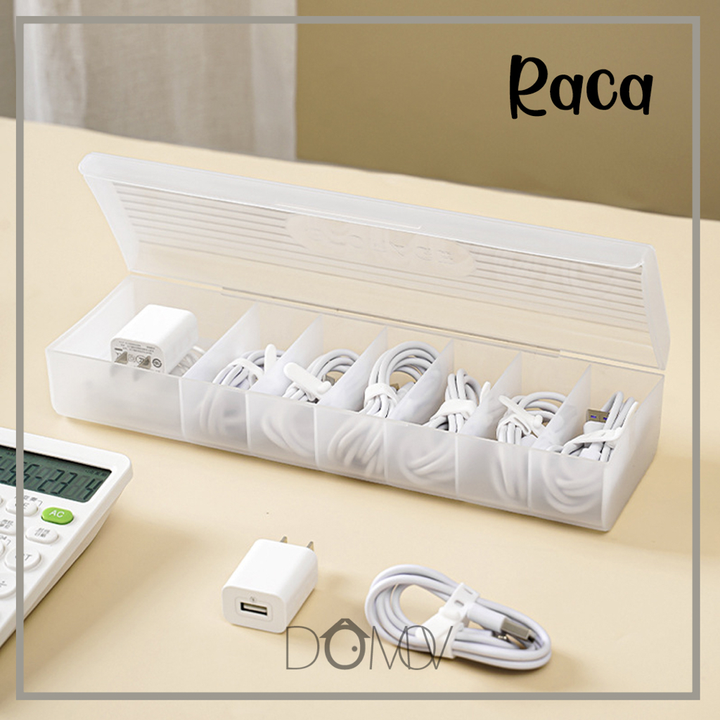 Jual DOMOV RACA Kotak Kabel Charging Rapi Organizer Cable Storage Box ...