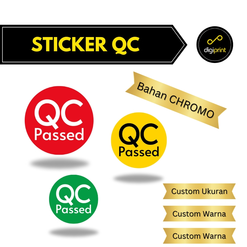 Jual STICKER QC CHECKED STIKER QC PASSED LABEL QUALITY CONTROL CHROMO ...