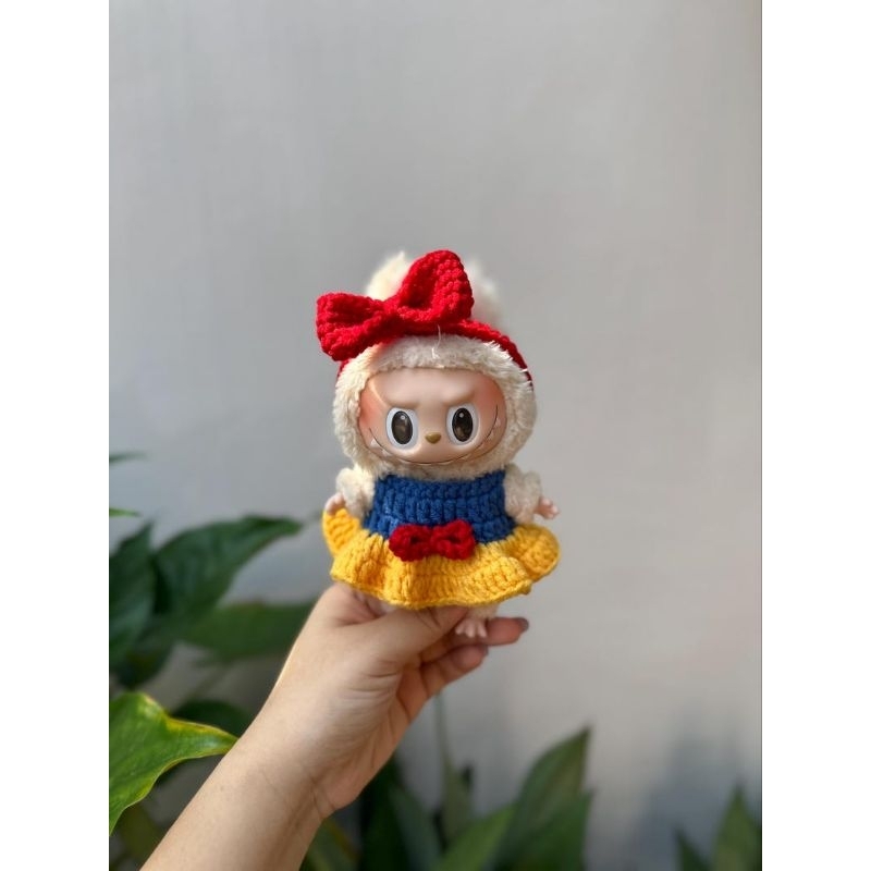 Jual Snow white Baju Labubu Outfits Dress Only Baju Boneka Labubu 17cm ...
