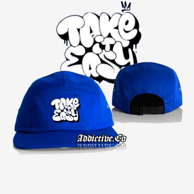 Jual Topi 5 Panel TAKE IT EASY - Five Panel Snapback Hat Caps - Topi Lima Panel Distro | Shopee ...