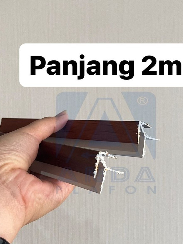 Jual Lis Siku 2m Lis L Plafon PVC Panjang 2m Motif Kayu Laminated ...