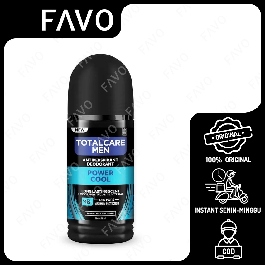 Jual Total Care Men Antiperspirant Deodorant Power Cool - 50 gr ...