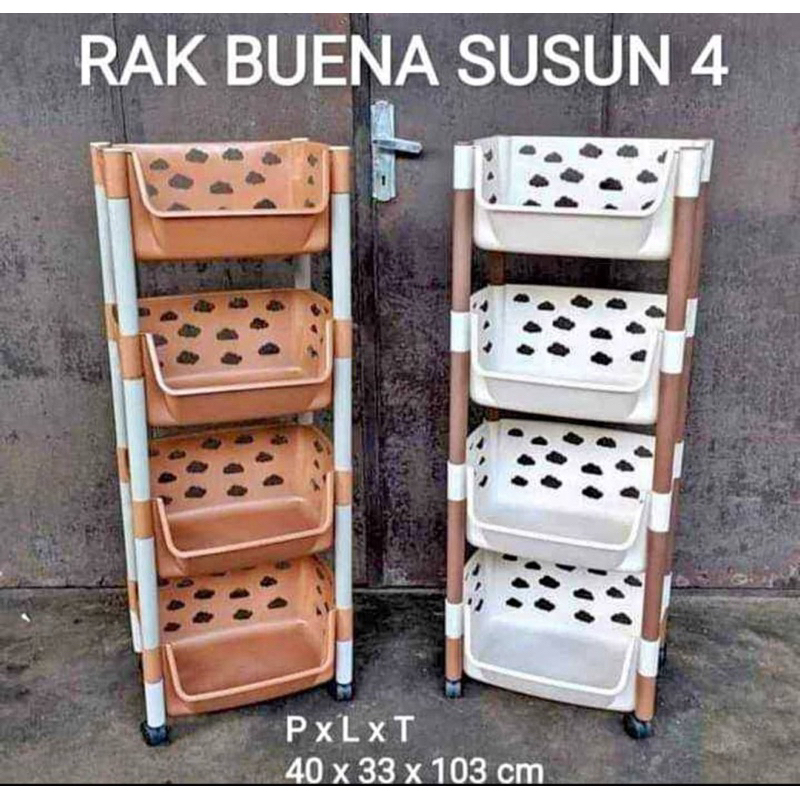 Jual !!!COD!!! RAK BUENA 4 SUSUN RAK MAINAN SERBAGUNA 4 SUSUN RAK TEBAL ...
