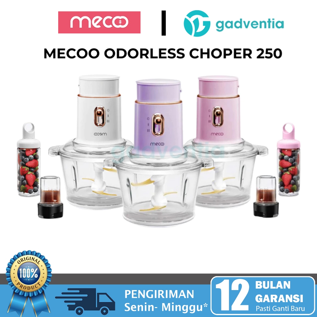 Jual Mecoo Chopper Grinder Most Aesthetic 5 in 1 Antibacterial Odorless ...