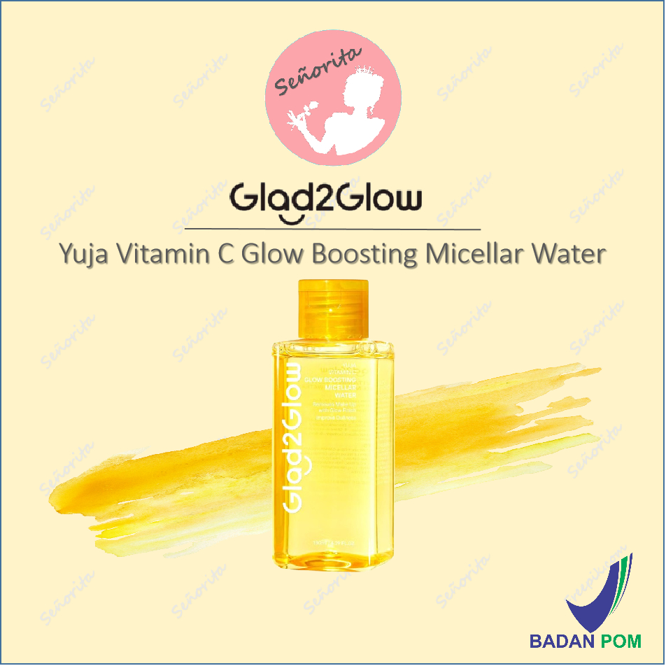 Jual GLAD2GLOW G2G Yuja Vitamin C Glow Boosting Micellar Water 130ml | Shopee Indonesia
