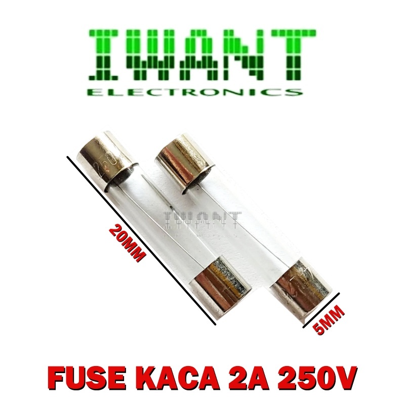 Jual FUSE KACA 2CM SIKRING 5X20MM FUSE KACA 2A 250V FUSE KACA 2.5A 250V FUSE KACA 3A 250V FUSE ...