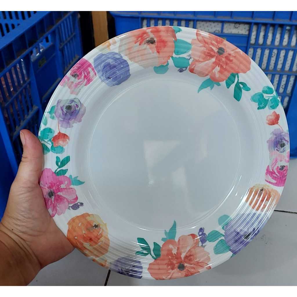 Jual TUPPERWARE Piring Melamine Magnolia Plate (hrg satuan) | Shopee ...