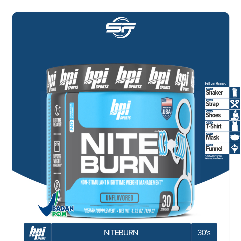 Jual BPI Sports Nite Burn 30 Servings 120 Gram Non Stimulant Fat Burner ...