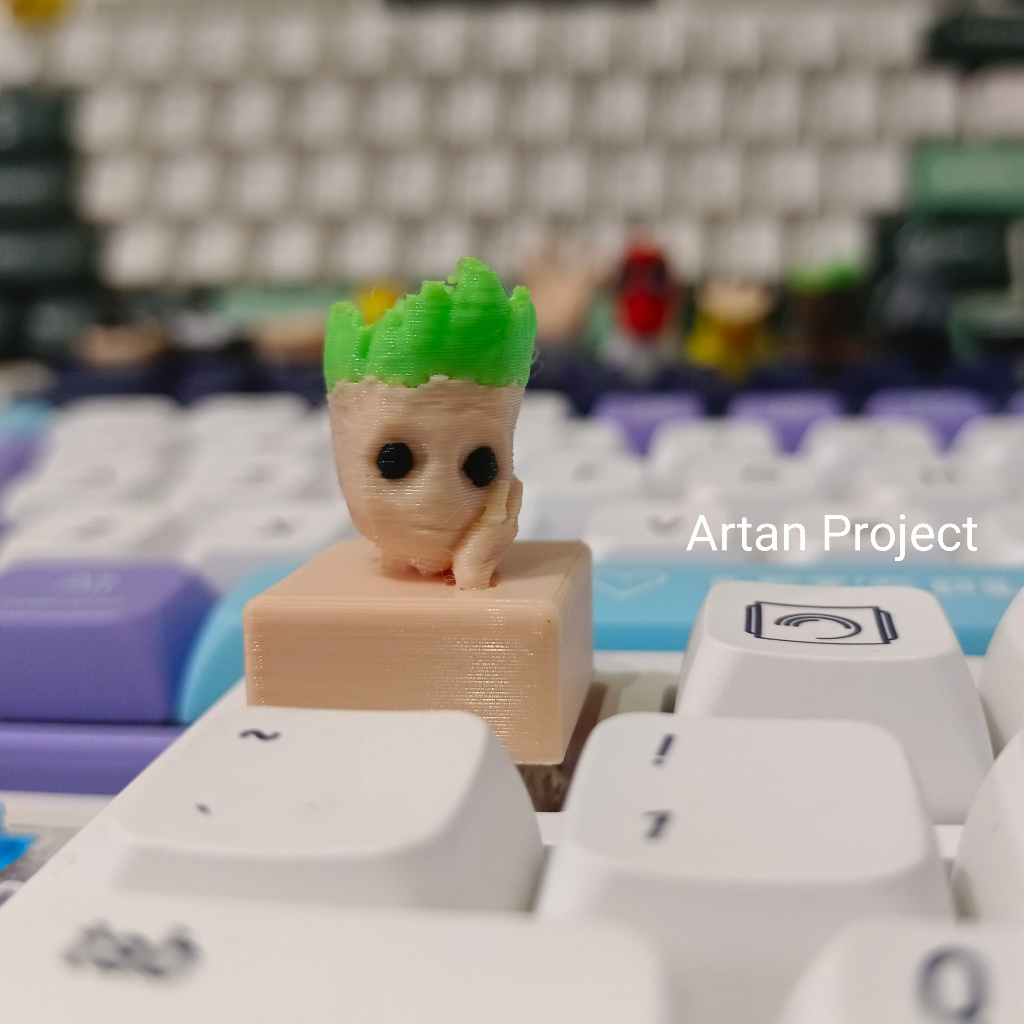 Jual baby groot artisan keycaps keyboard mechanical | Shopee Indonesia