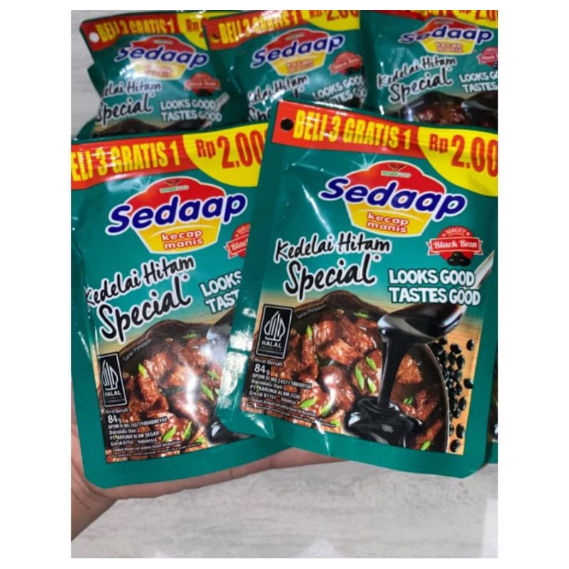 Jual Kecap Sedap Kecap Manis Kedelai Hitam Spesial Paket Isi 4 pc ...