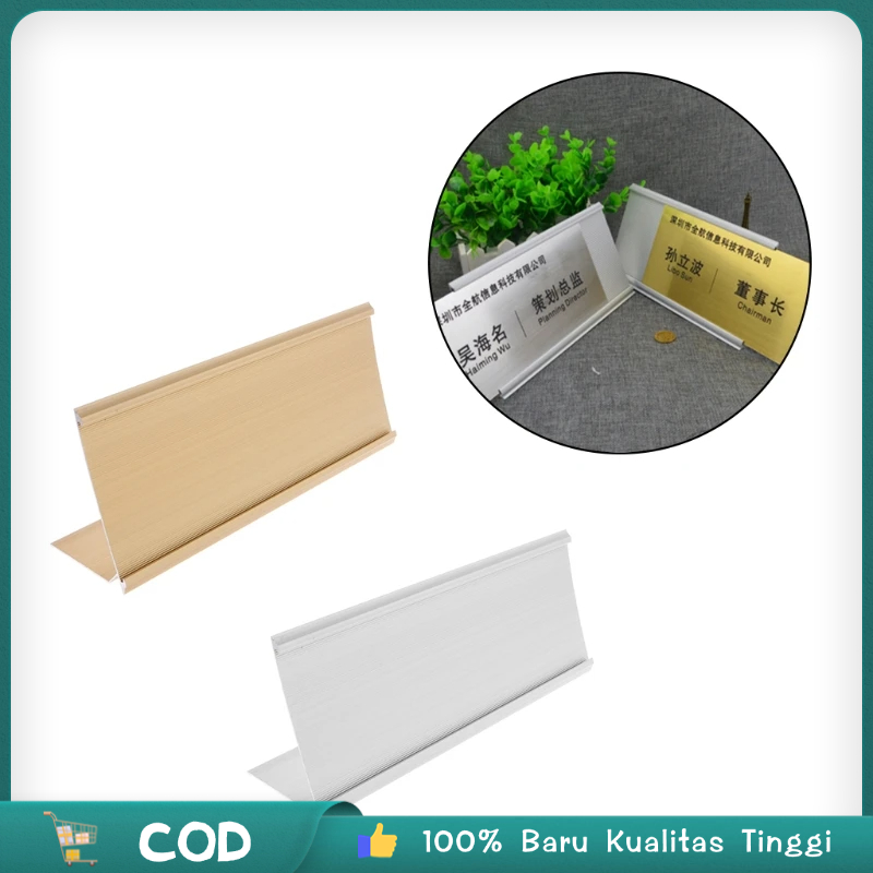 Jual Zyd Name Plate Holder Aluminium Name Plate Holder Stand Display ...