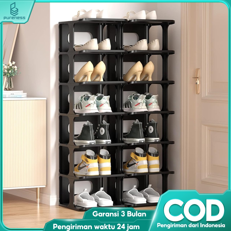 Jual Rak Sepatu Plastik 9 Susun Rak Sepatu Rumah Rak Sepatu Tertutup ...
