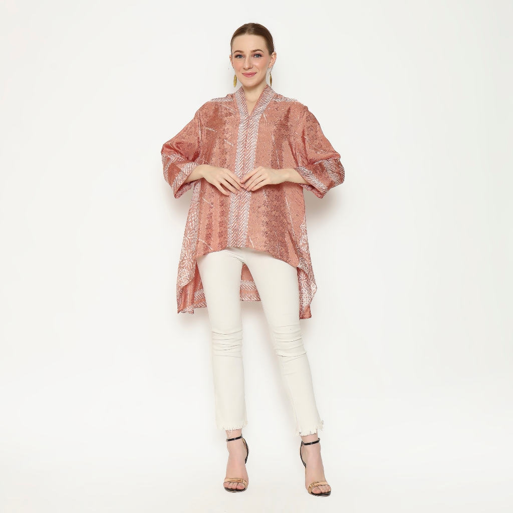 Jual Rinjanie Batik - Blouse Kalong Kerah - Viscose Premium - Blouse ...